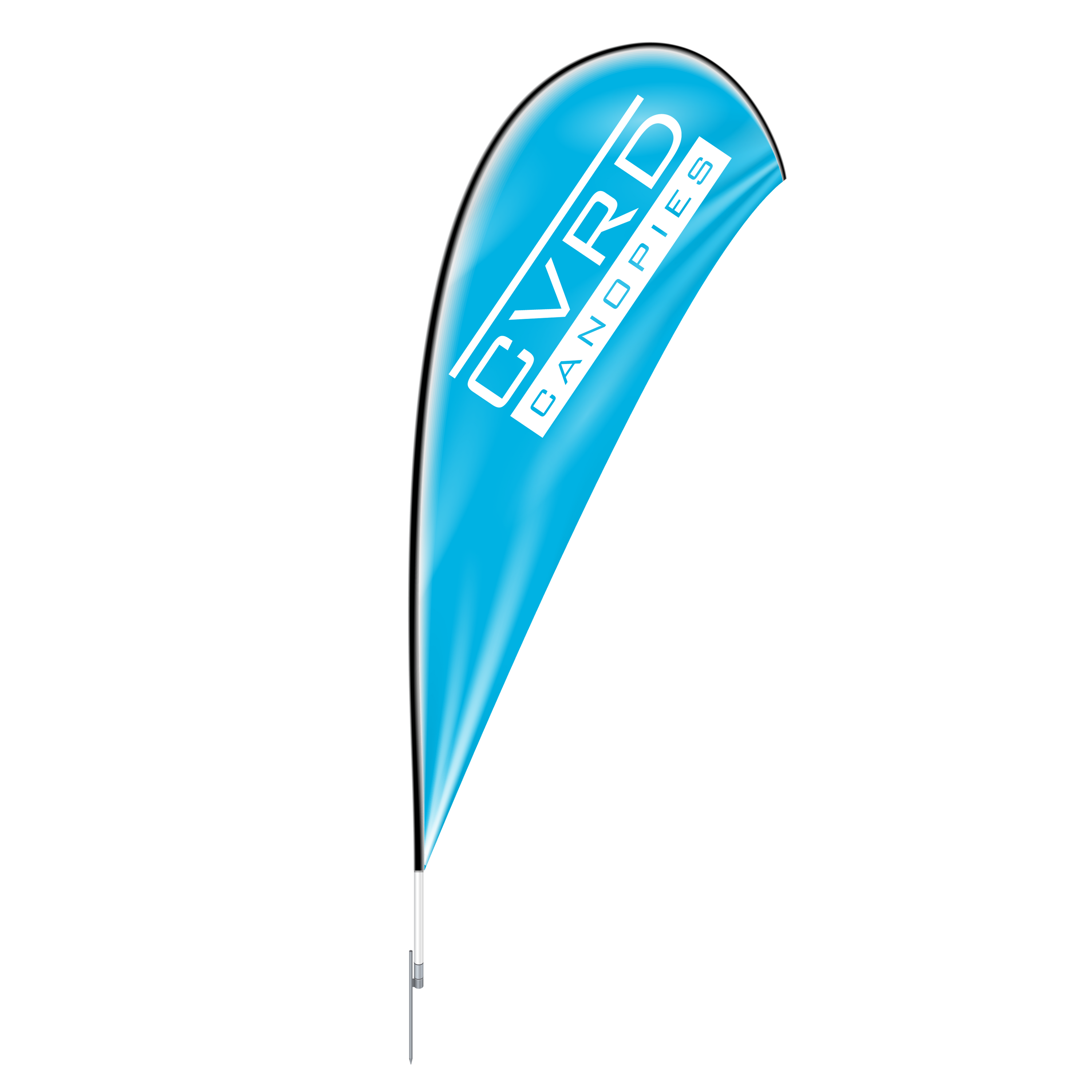Custom Printed Teardrop Advertising Flags | CVRD Canopies
