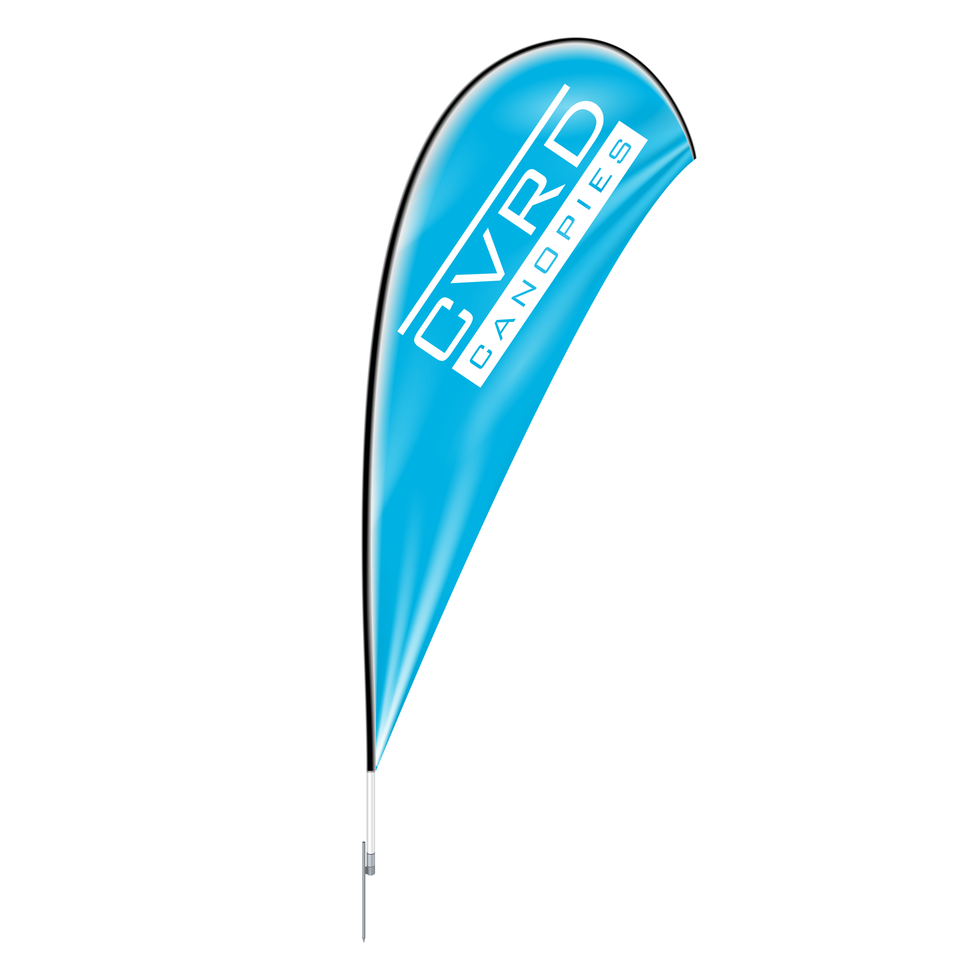Custom Printed Teardrop Advertising Flags | CVRD Canopies